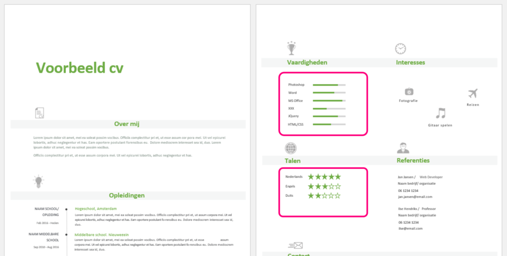 De beste cv templates: gratis downloaden