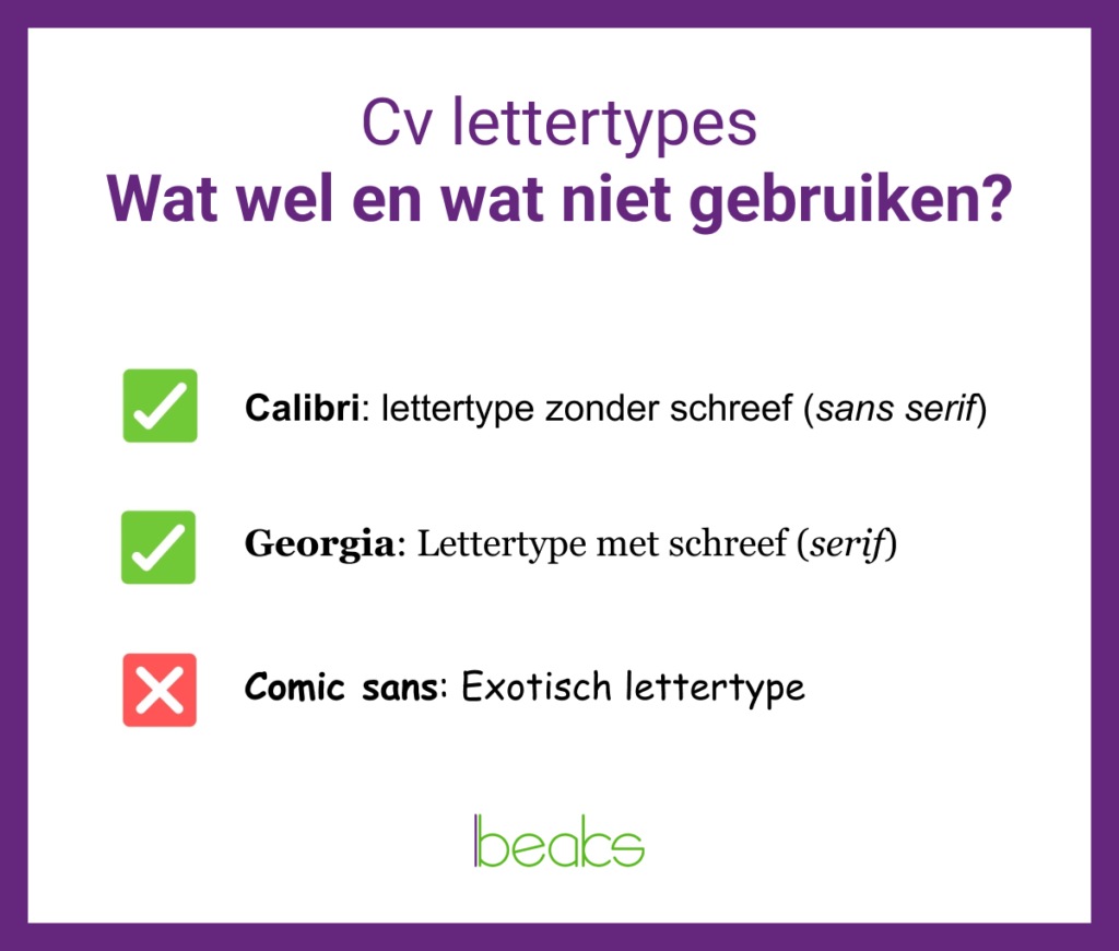 Welk lettertype is het beste op je cv? 7 Belangrijke aandachtspunten