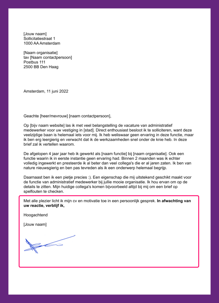 Hopende u hiermee voldoende te hebben geïnformeerd: alternatieven ...