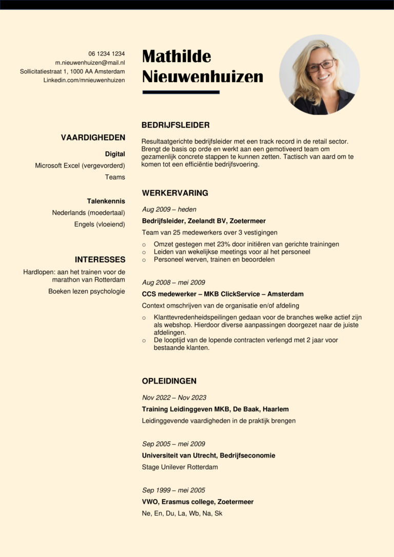 De beste cv templates: gratis downloaden