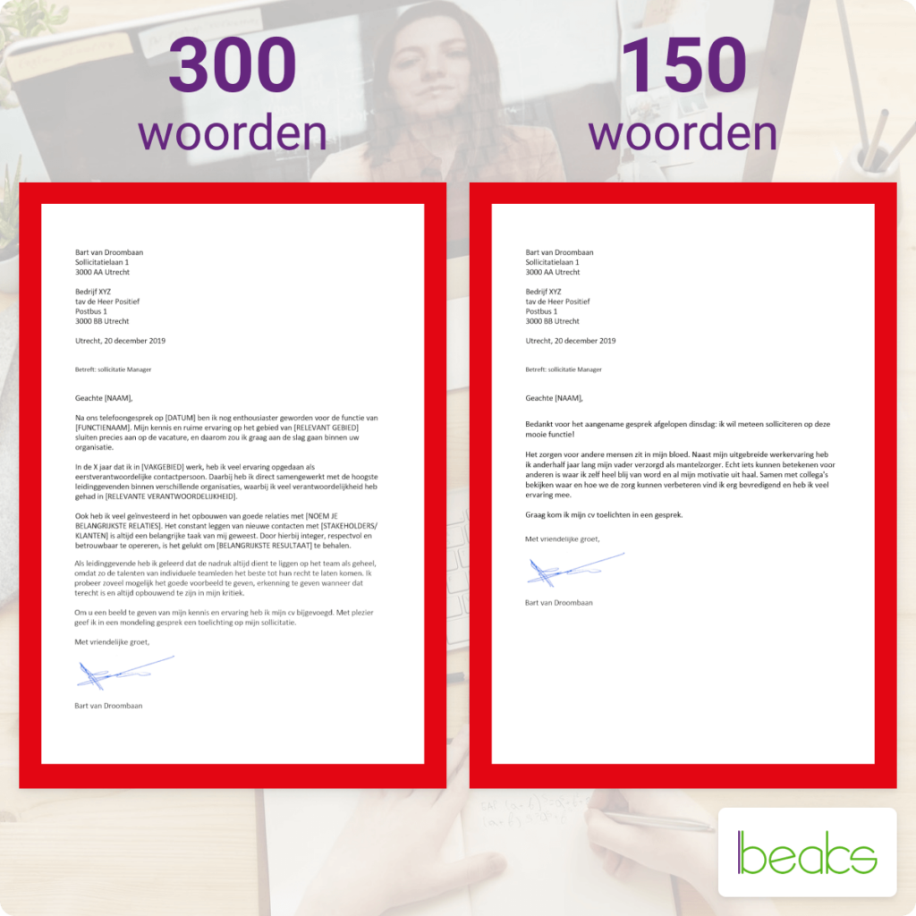 Korte motivatiebrief schrijven: 5 voorbeelden + tips