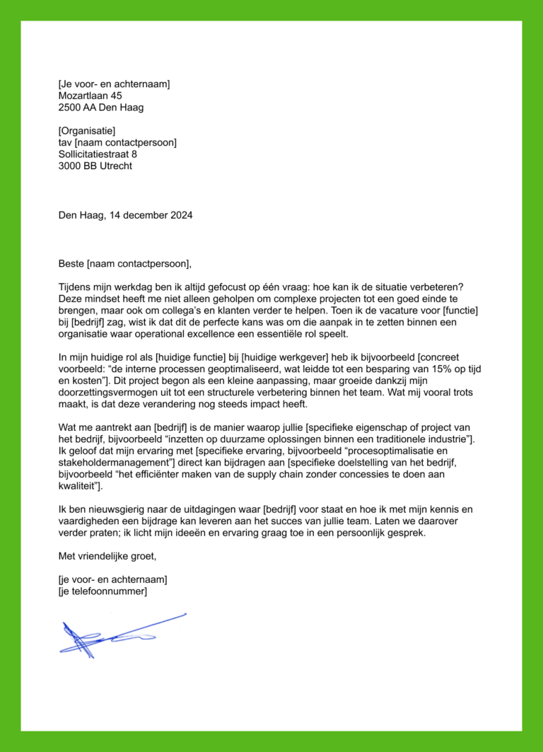 25x een briljante afsluiting van je sollicitatiebrief